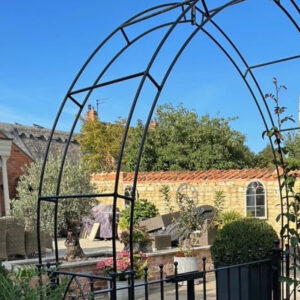 Stunning Round Garden Arch - Poppy Forge Solid Steel in 2 Finishes
